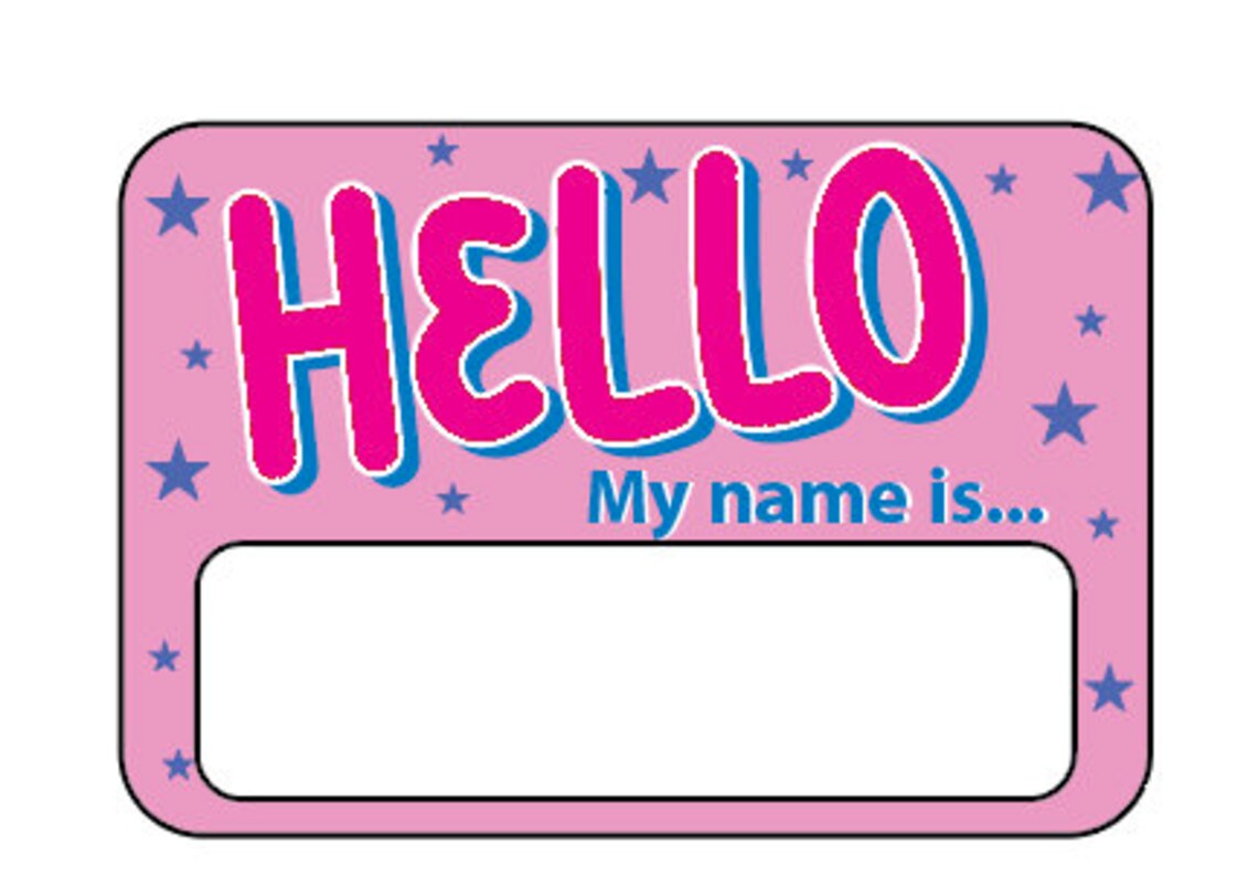 Fun Hello My Name Is Name Tags All Occasions - Etsy