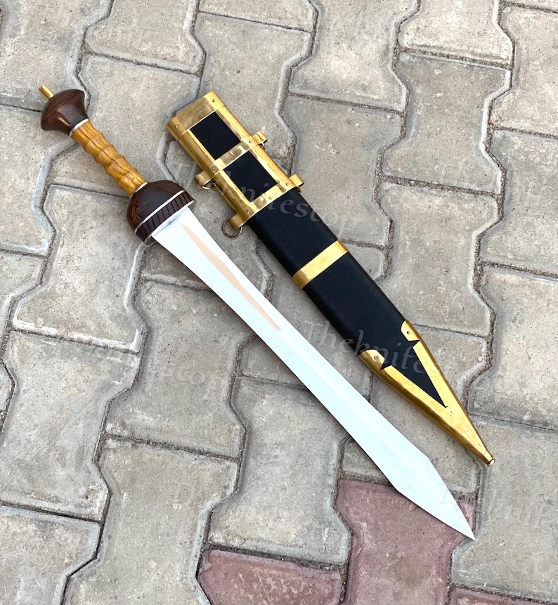 Hand Forged Roman Gladius Sword Replica | Gift for Him & Husband ...