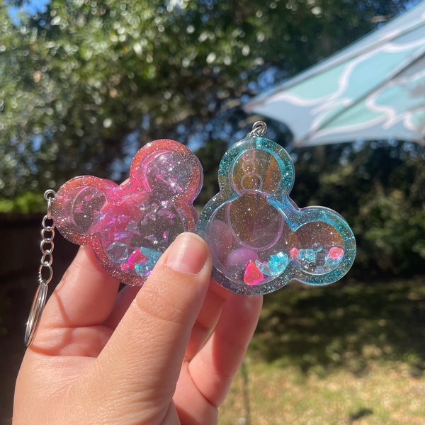 Mickey Mouse Shaker Keychain - Etsy