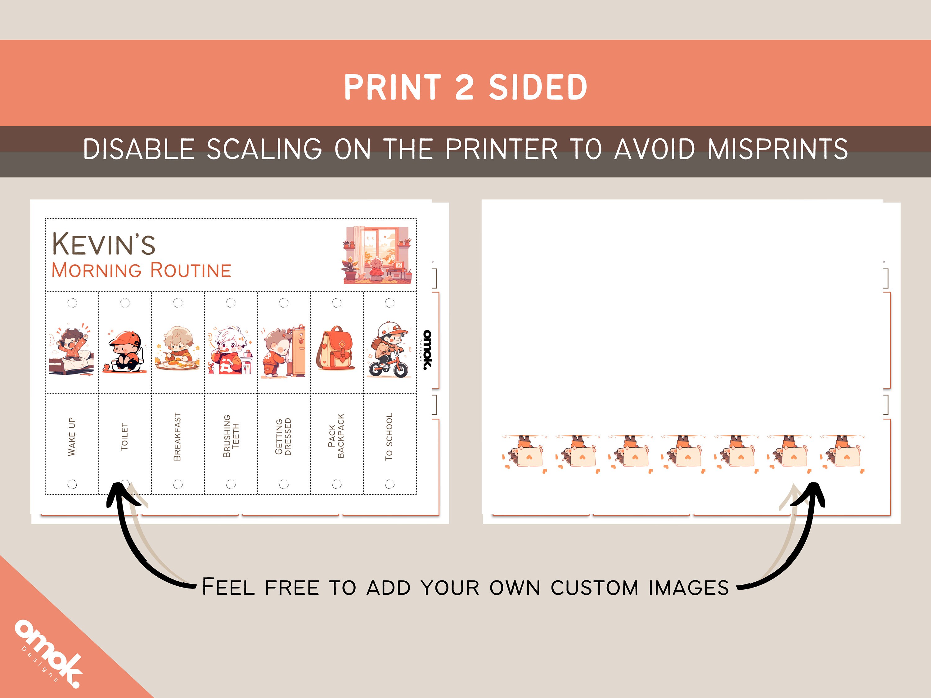 BUNDLE Daily Routine Cards Flip Charts Visual Schedule for Kids Daily ...