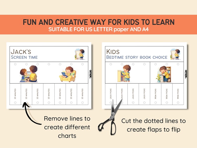 Morning & Evening Routine Flip Chart, Editable Visual Schedule ...