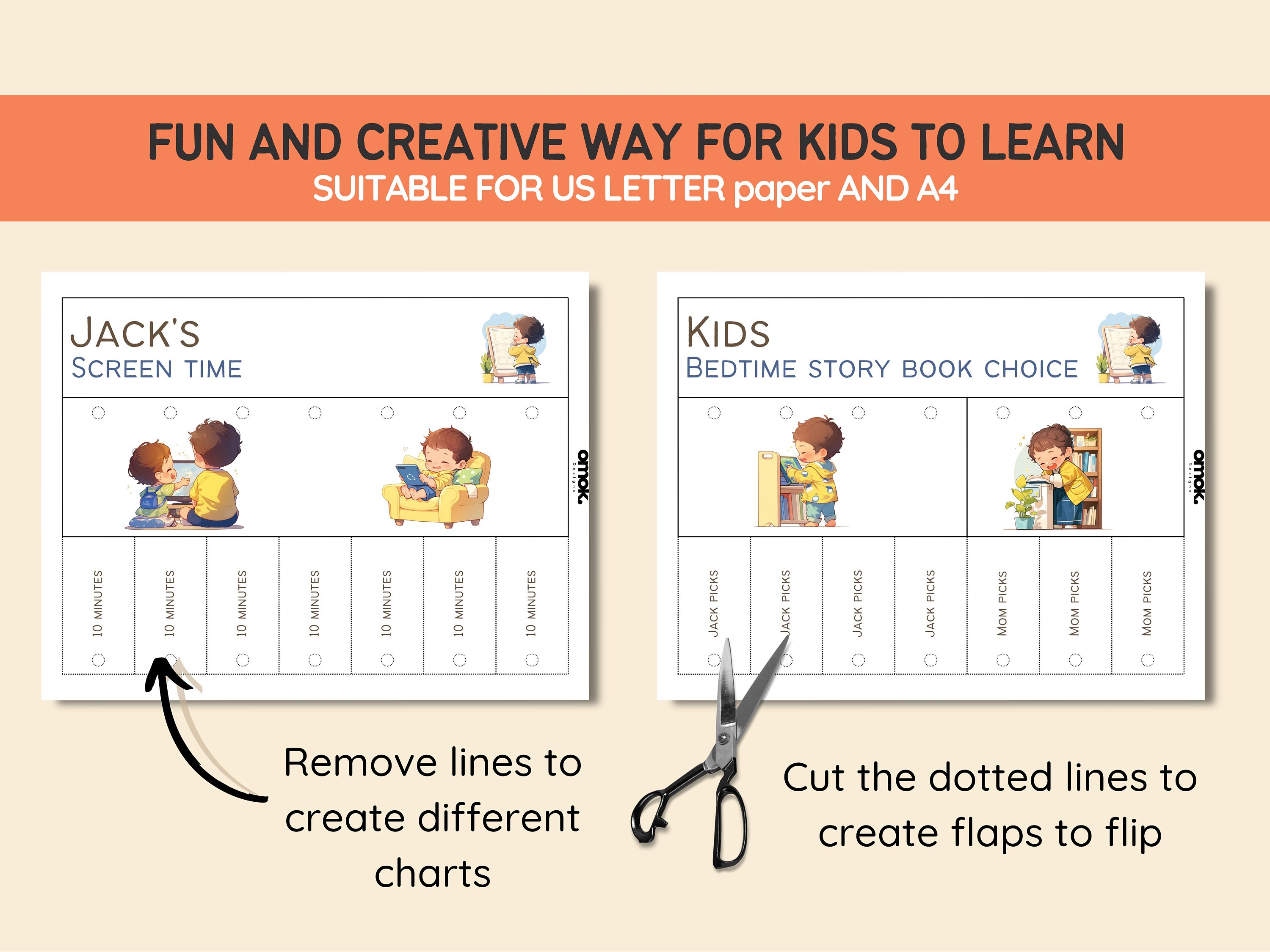 Morning & Evening Routine Flip Chart, Editable Visual Schedule ...