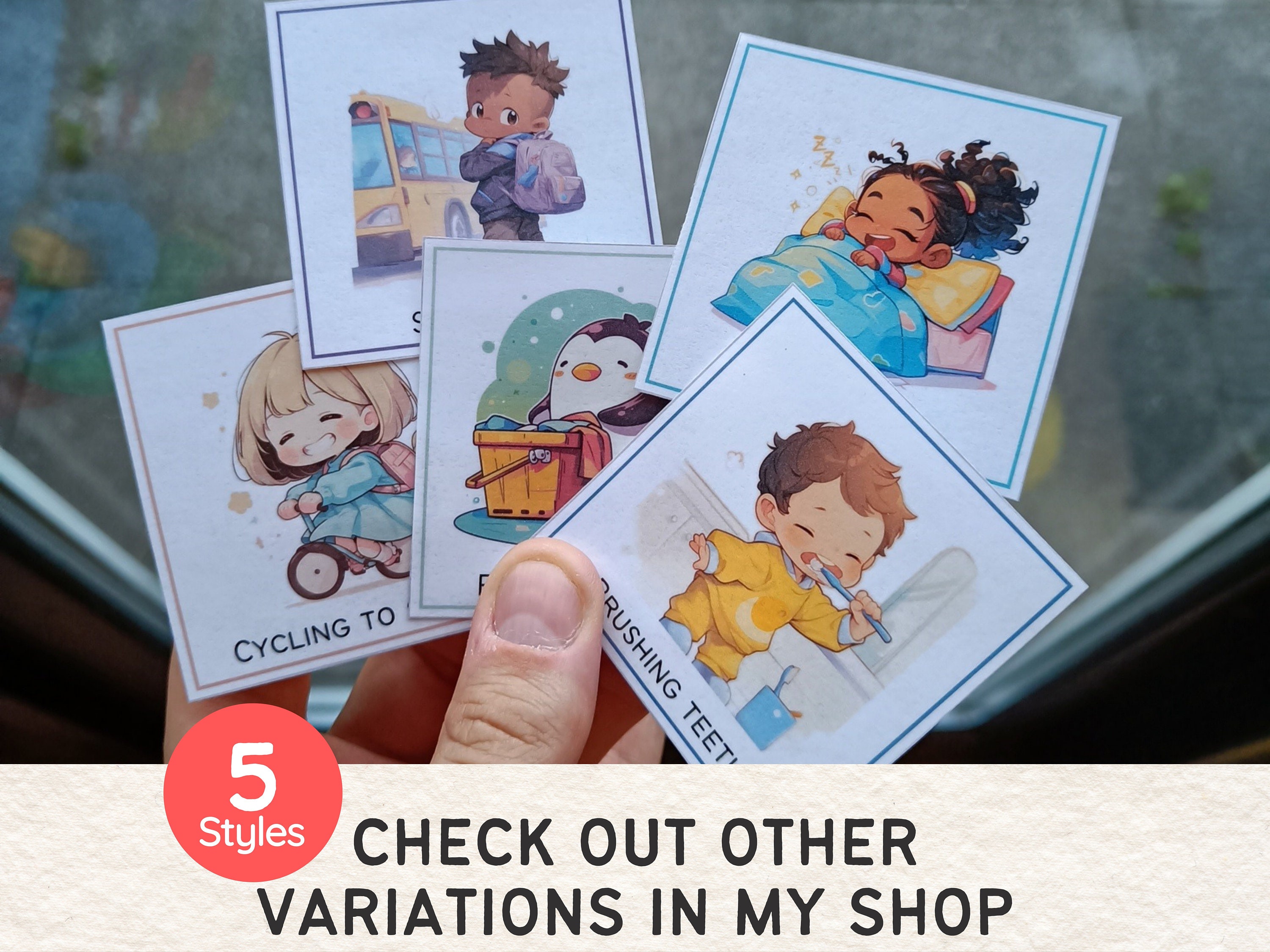 Daily Routine Cards Visual Schedule for Kids Daily Rhythm Chore Chart ...