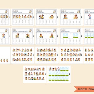 Morning & Evening Routine Flip Chart, Editable Visual Schedule ...