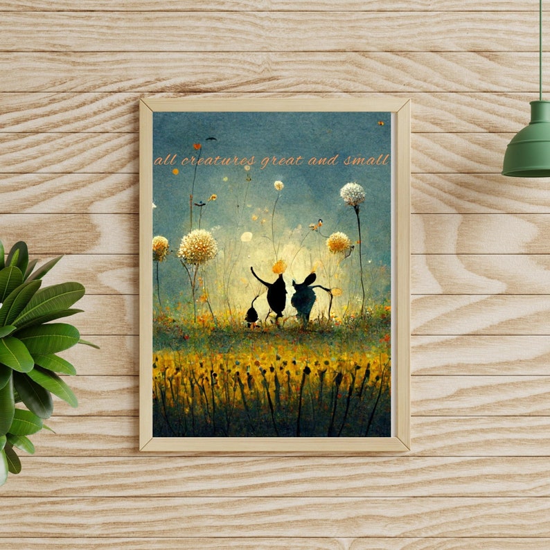 All Creatures Great and Small Art, Digital Download, Instant Download ...