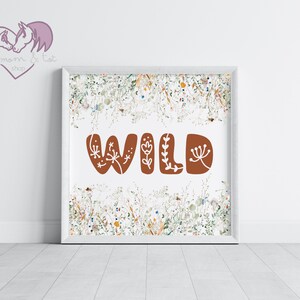 Watercolor Wild Child Art Print Set of 4, Dance and Play Printable Wall ...