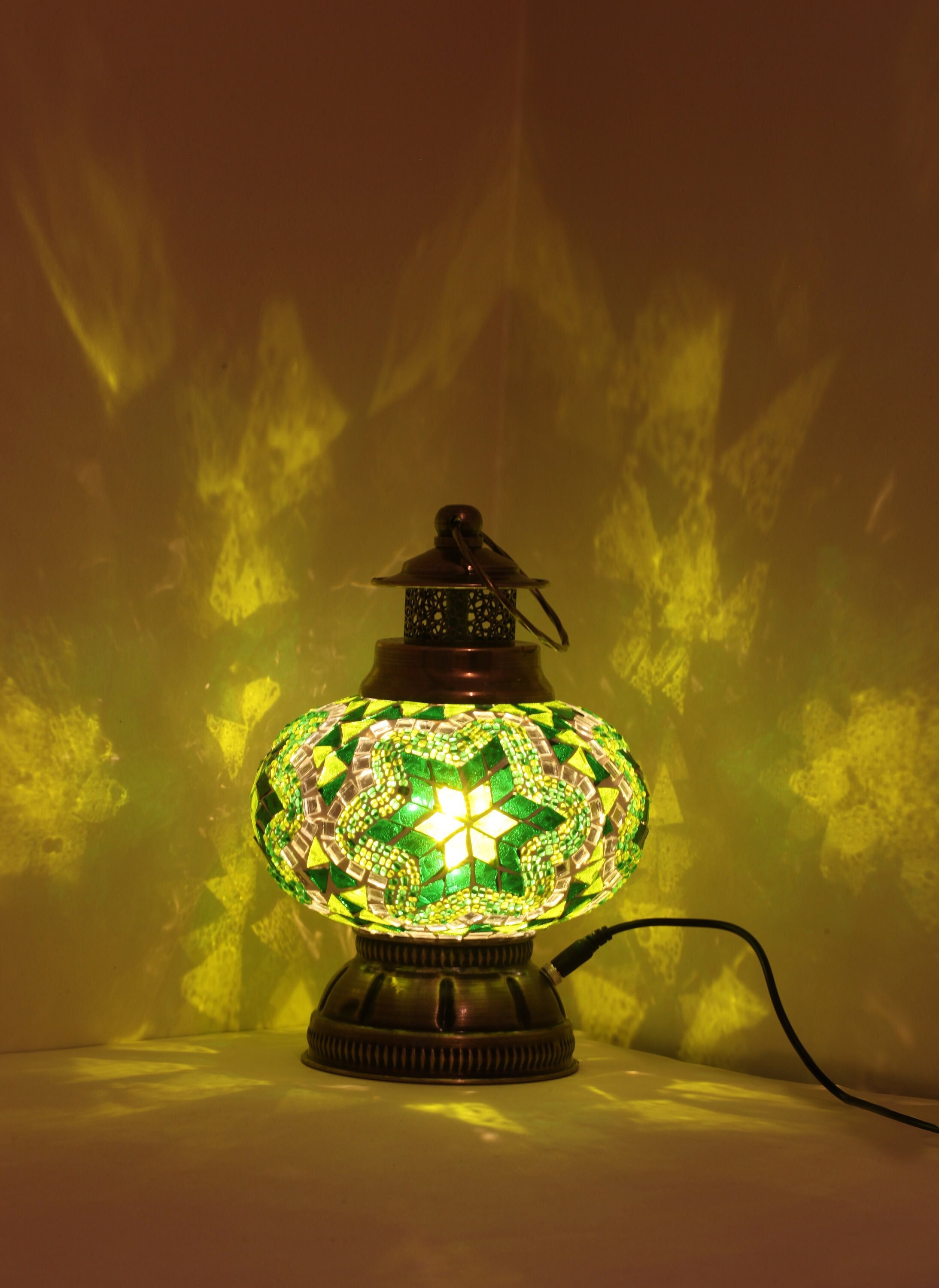 Christmas Lantern, Lantern Light, Mosaic Lantern Lamp, Portable ...