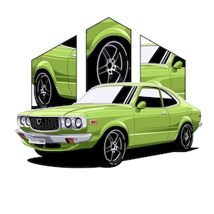 Custom Car Vector Art Print: Personalized Car Portrait (digital File ...