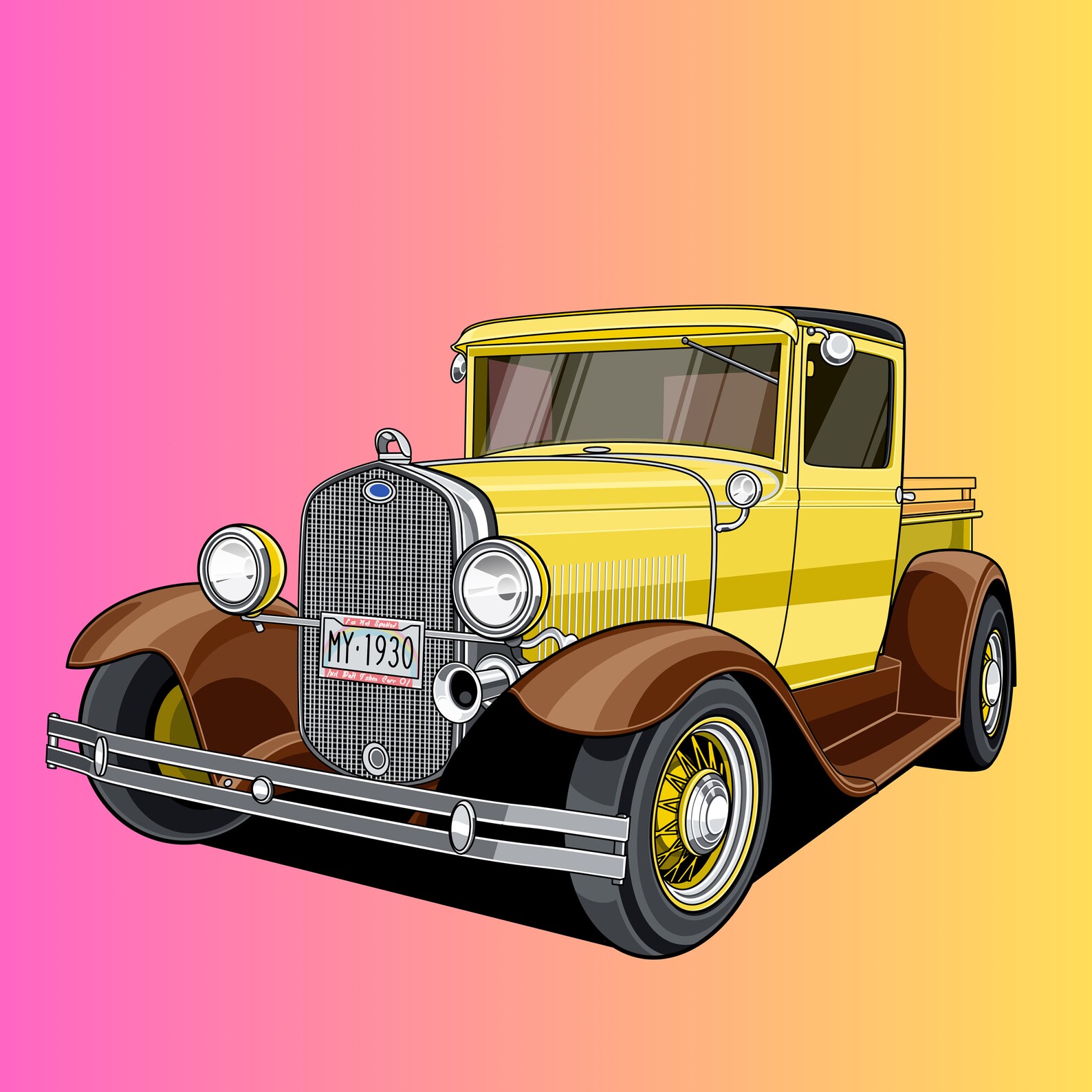 Personalized Custom Car Digital Drawing,vector Car Illustration ...