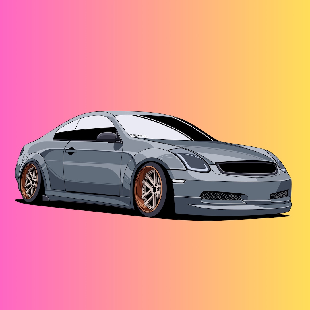Custom Vector Car Illustration: Personalized Car Art Gift (digital File ...