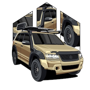 Digital Car Illustration, Custom Car Poster, Car Portrait, Car Art ...