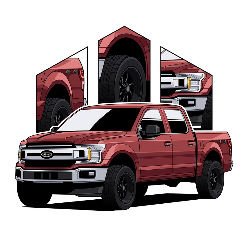 Custom Car Vector Art Print: Personalized Car Portrait (digital ...
