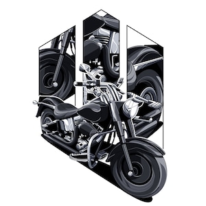 Personalized Custom Motor Bike Digital Drawing, Motor Bike Illustration ...