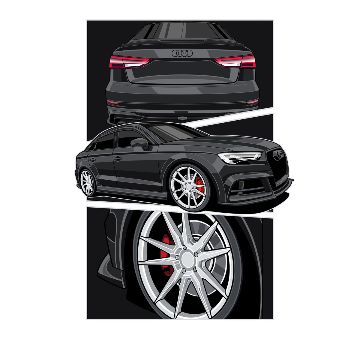 Custom Vector Car Illustration, Personalized Car Guy Gift (digital File ...