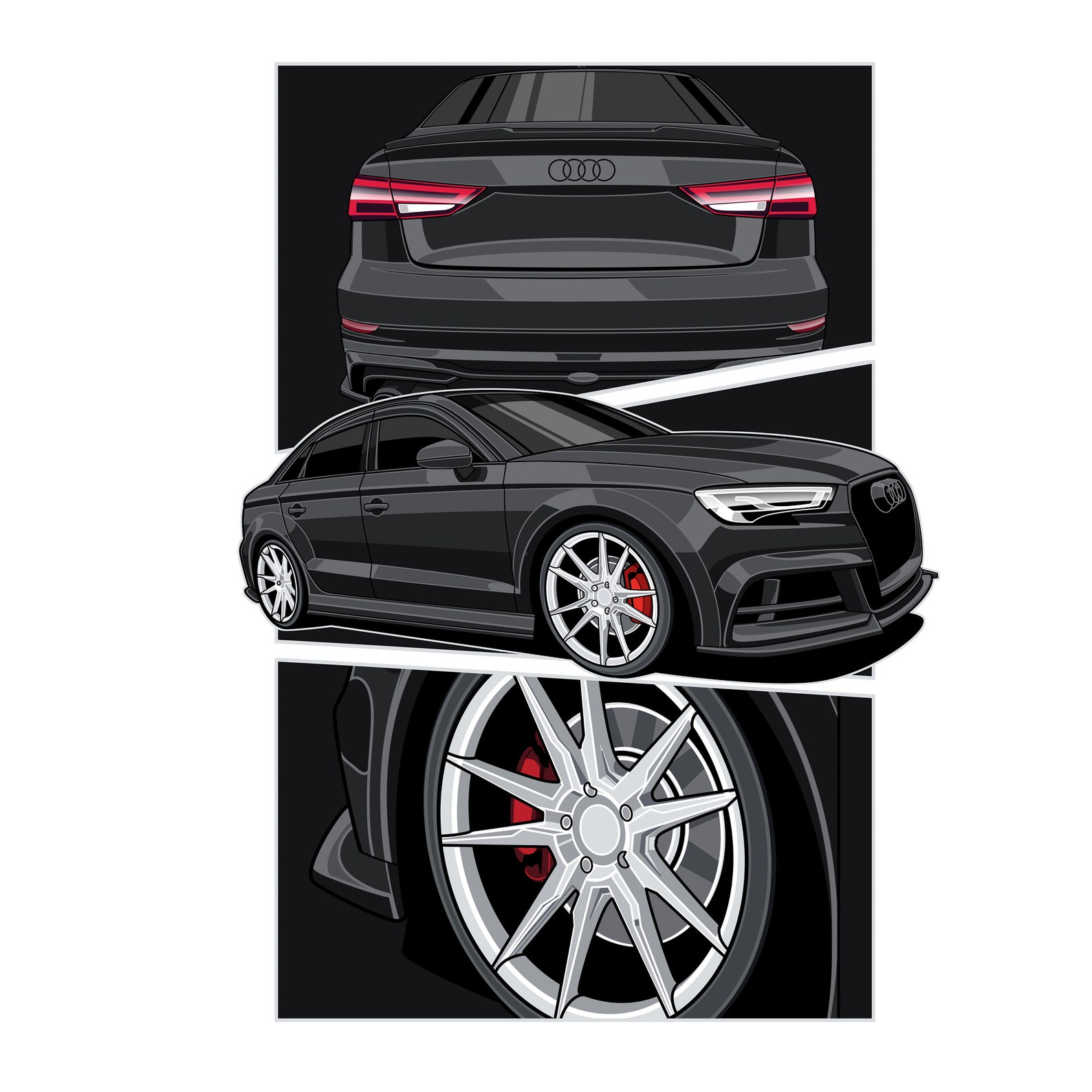 Custom Vector Car Illustration, Personalized Car Guy Gift (digital File ...