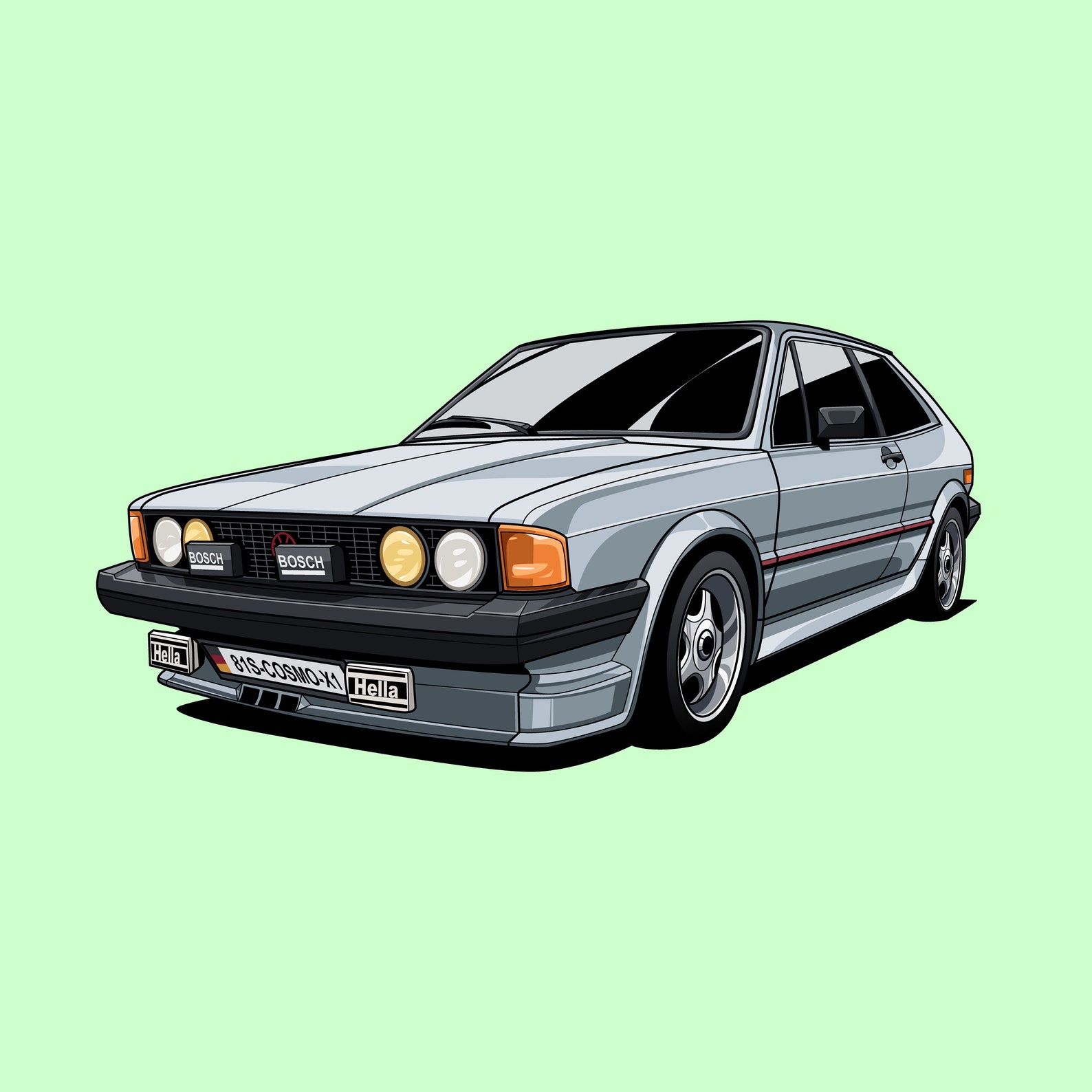 Custom Car Vector Art, Personalized Digital Drawing (digital File) - Etsy