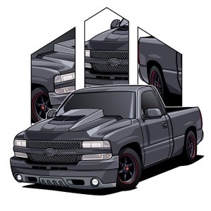 Digital Car Illustration, Custom Car Poster, Car Portrait, Car Art ...