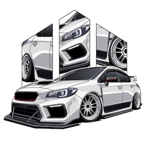 Digital Car Illustration, Custom Car Poster, Car Portrait, Car Art ...