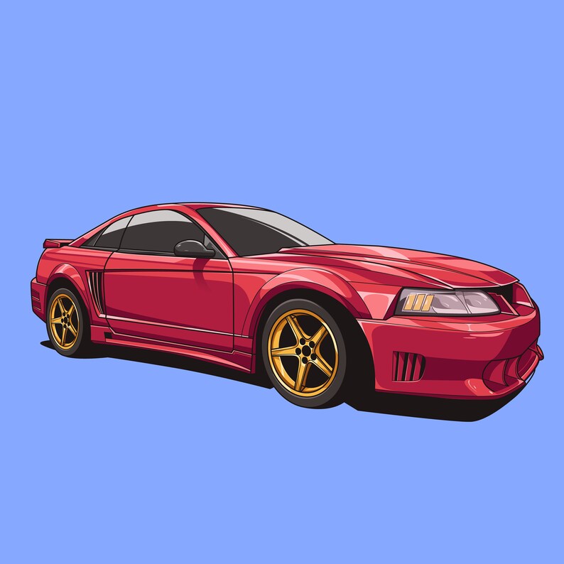 Custom Car Vector Art: Personalized Car Drawing Gift (digital File) - Etsy