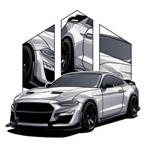 Digital Car Illustration, Custom Car Poster, Car Portrait, Car Art ...