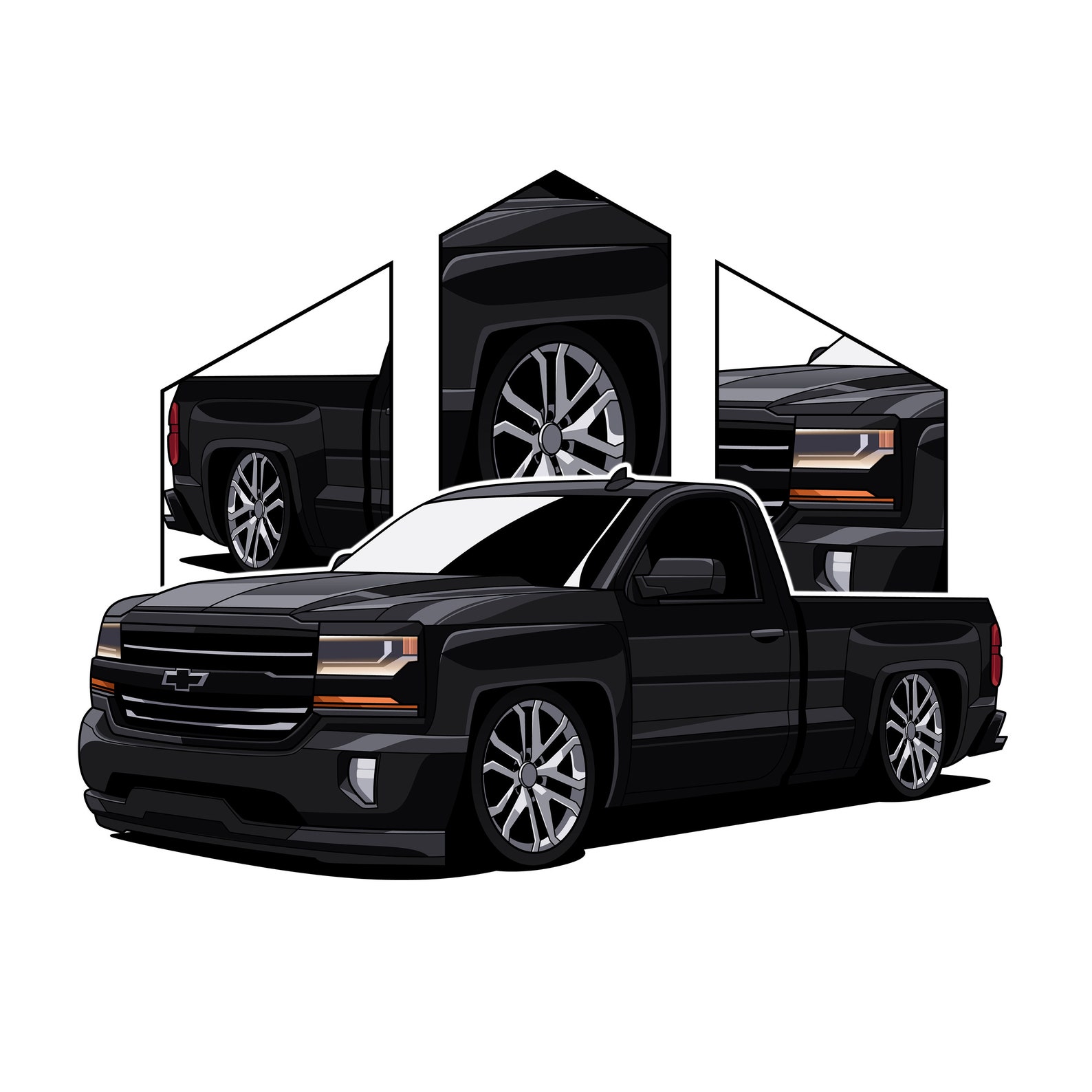 Custom Car Vector Art Print: Personalized Car Portrait (digital ...