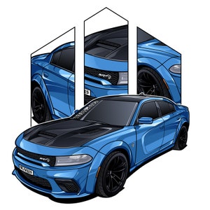 Digital Car Illustration, Custom Car Poster, Car Portrait, Car Art ...