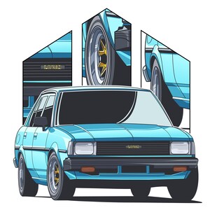 Custom Car Vector Art Print: Personalized Car Portrait (digital File ...