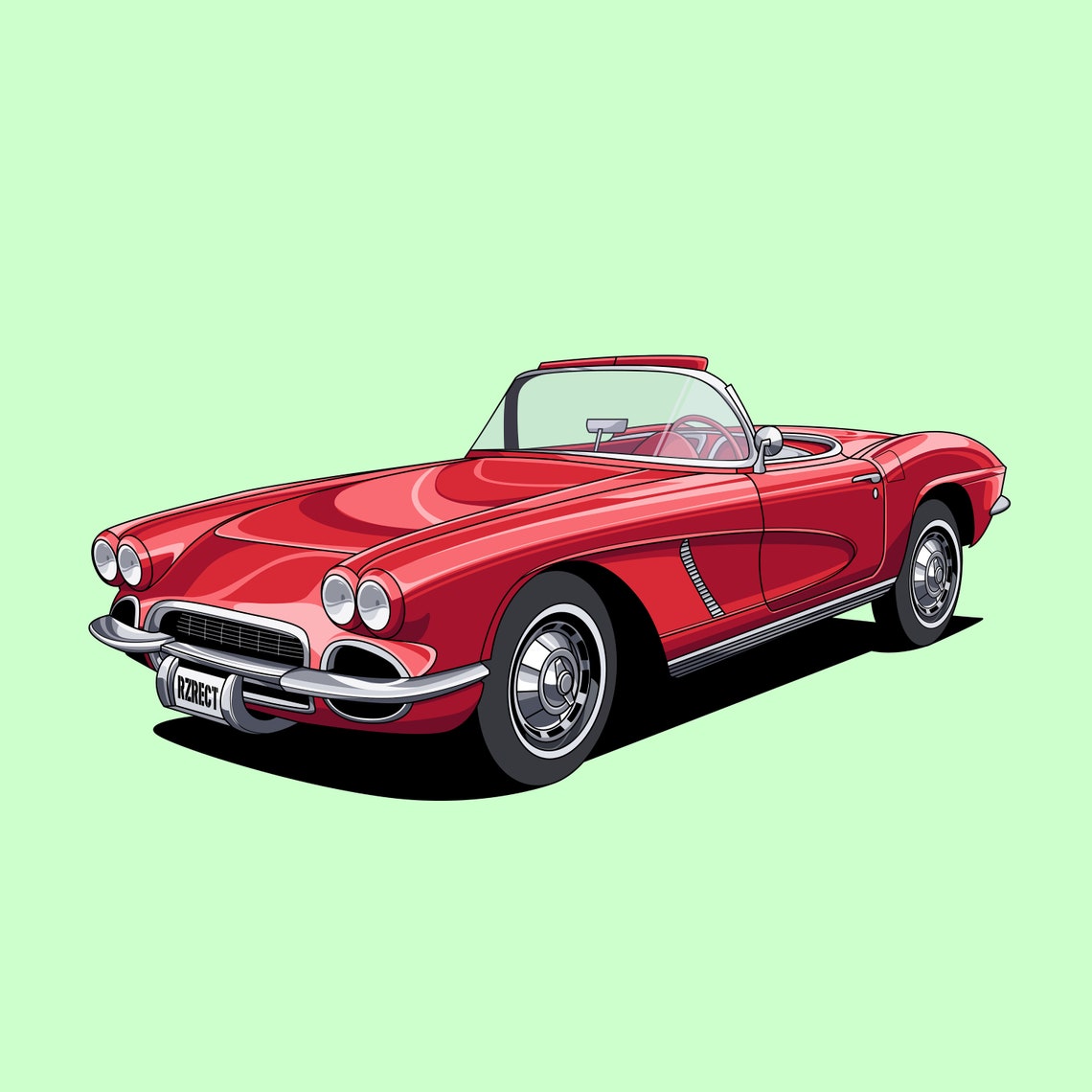 Custom Car Vector Art: Personalized Car Drawing Gift (digital File) - Etsy