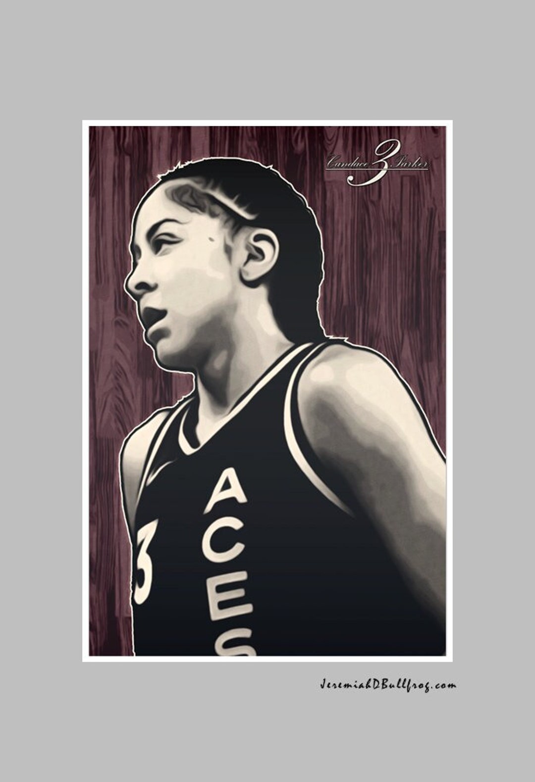 Candace Parker - Las Vegas -- 13x19 LA Basketball Wall Art Poster ...