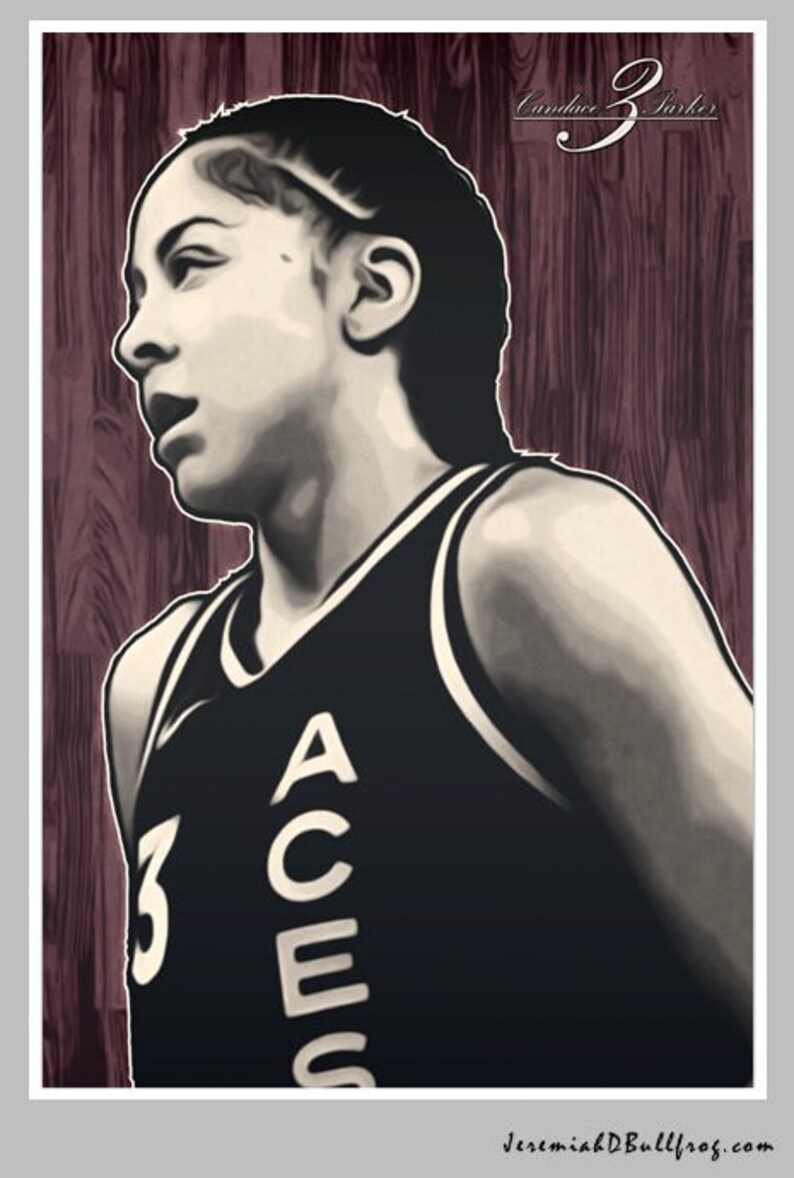 Candace Parker - Las Vegas -- 13x19 LA Basketball Wall Art Poster ...