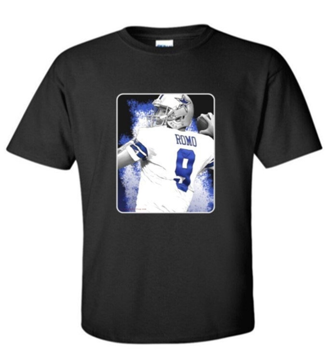 Tony Romo - Dallas -- Classic America's Team Football Adult Black Crew ...