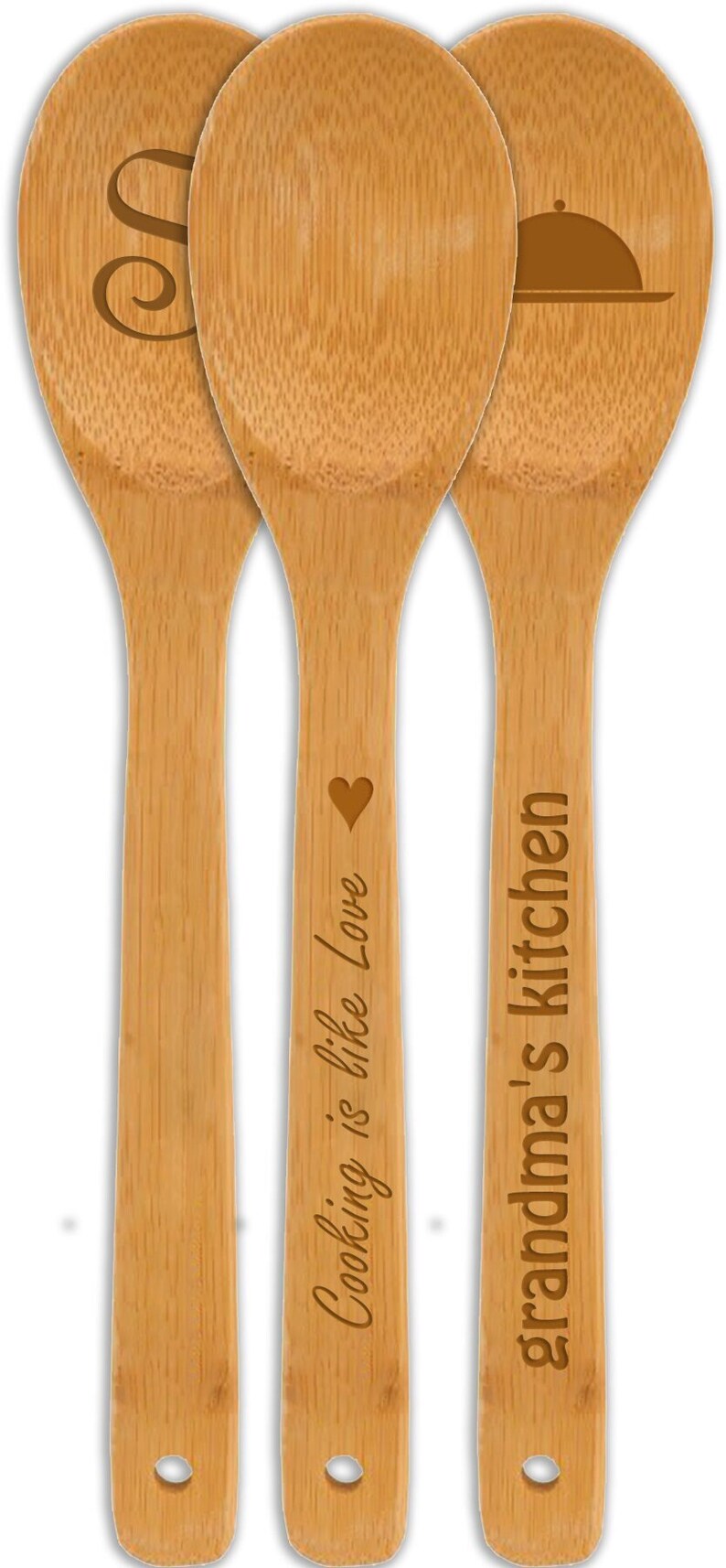 Personalized Wooden Spoon | Custom Wood Spoons | Laser Engraved Wooden ...