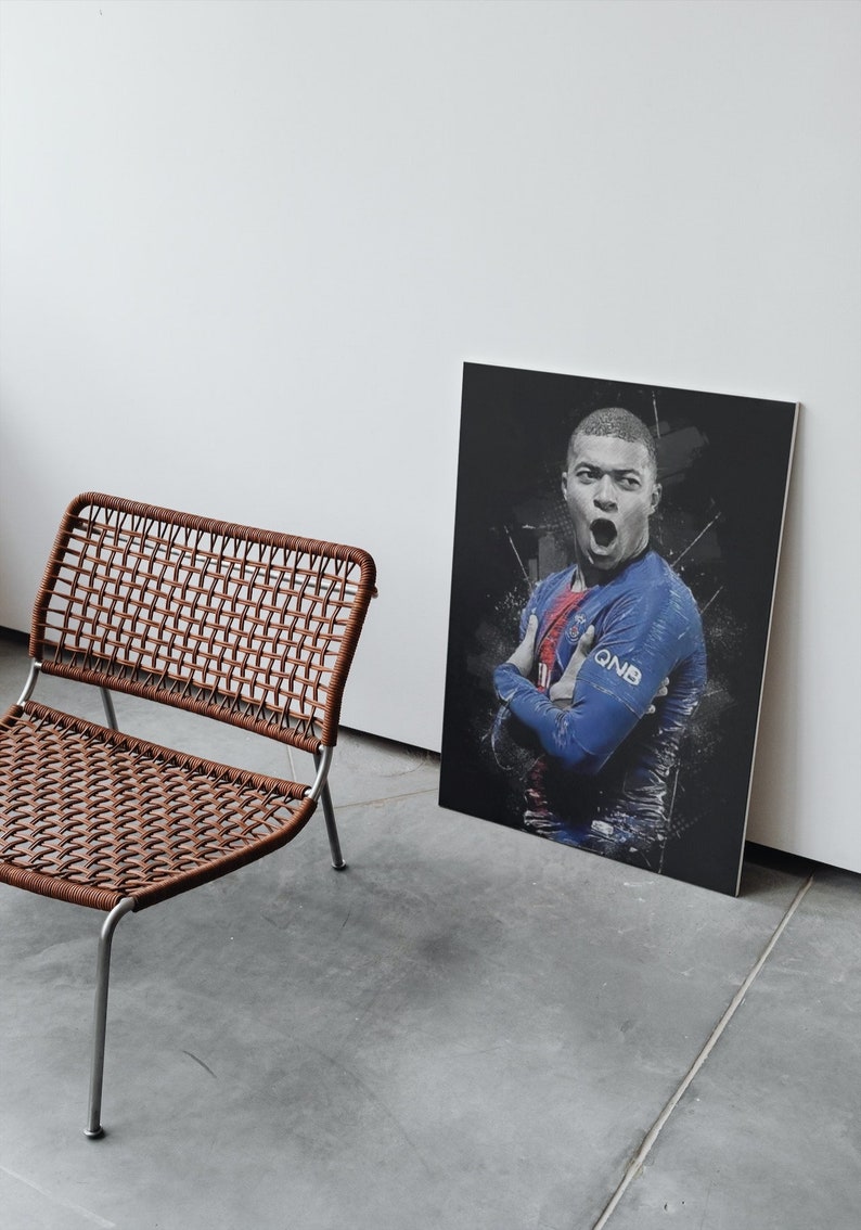 Poster Kylian Mbappe | Football Superstar Hanging Suitable for Office ...