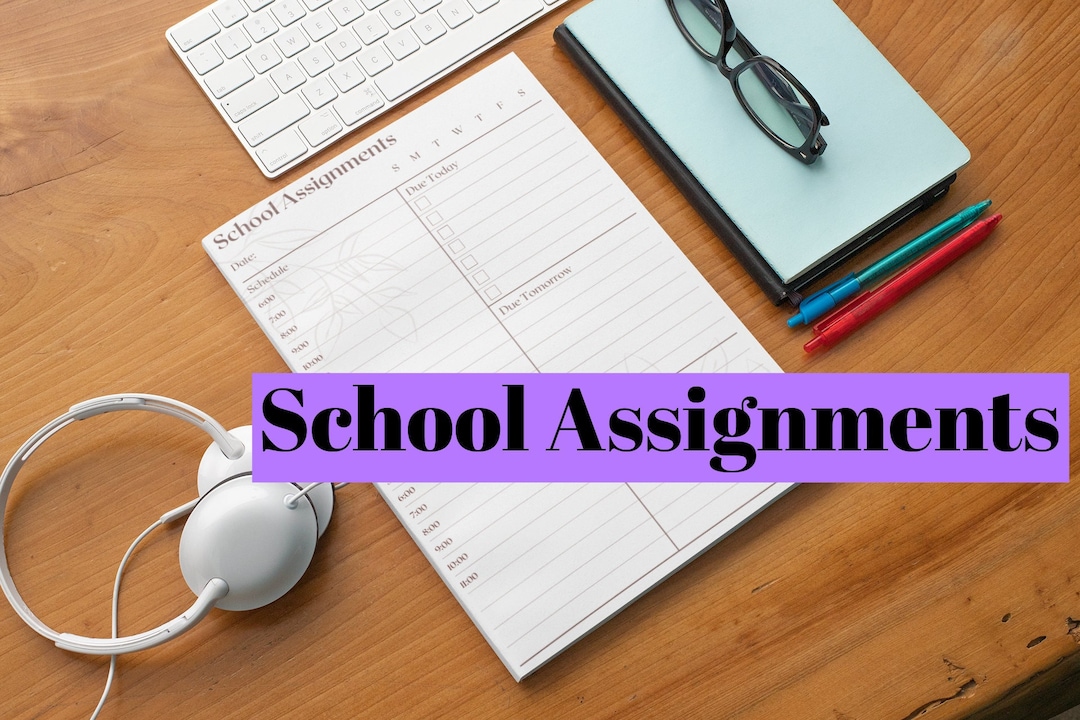 School Assignment Organizer, To-do List, Printable, Schedule, Instant ...