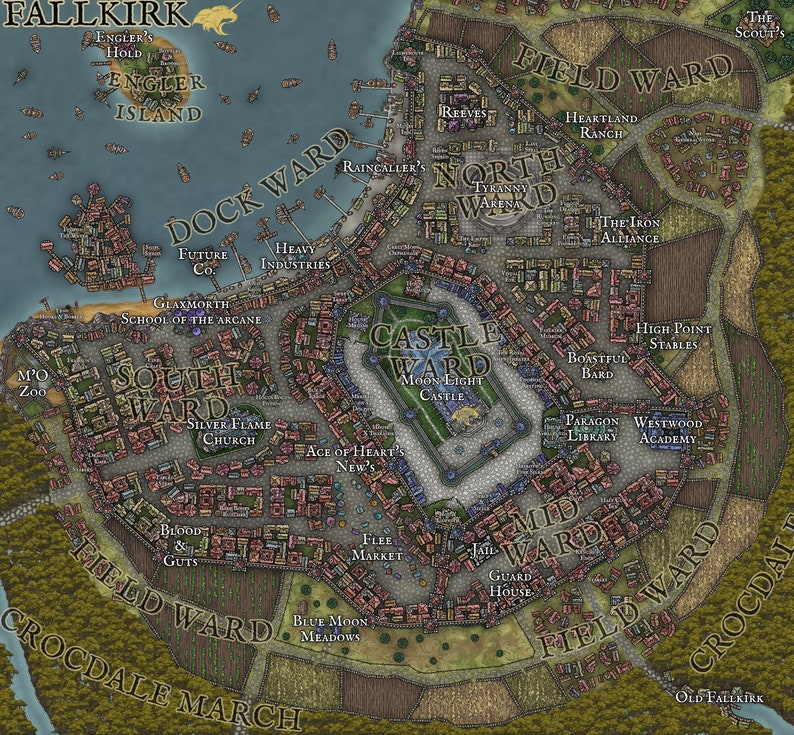 Custom Fantasy Map Commission for Writers, D&D, Dms, and More - Etsy