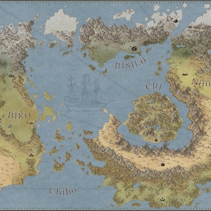 Custom Fantasy Map Commission for Writers, D&D, Dms, and More! - Etsy