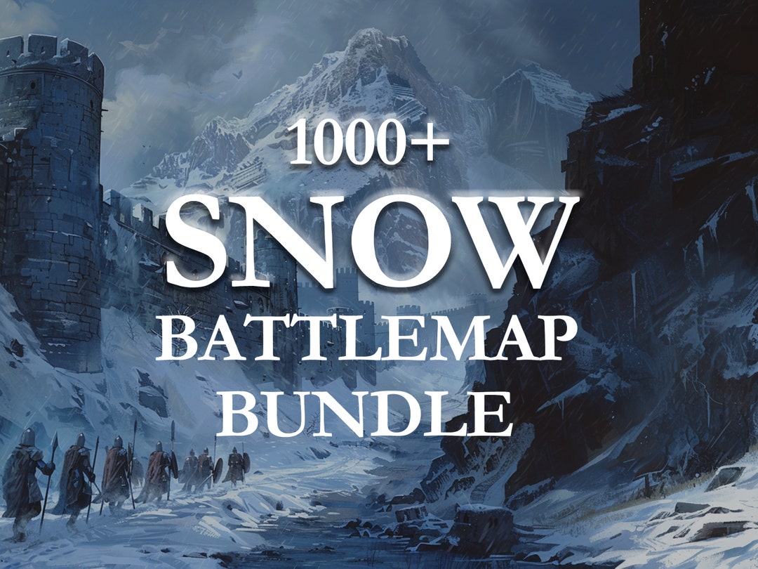 Dungeons and Dragons Battlemaps | Digital RPG Maps | Role Playing Printable Terrain | Snow ...