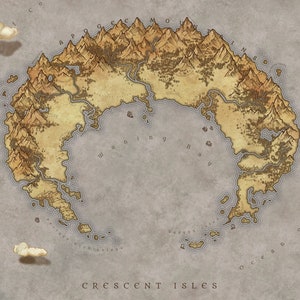 Custom Fantasy Map Commission for Writers, D&D, Dms, and More - Etsy