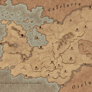 Custom Fantasy Map Commission for Writers, D&D, Dms, and More - Etsy