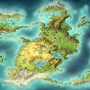 Custom Fantasy Map Commission for Writers, D&D, Dms, and More - Etsy