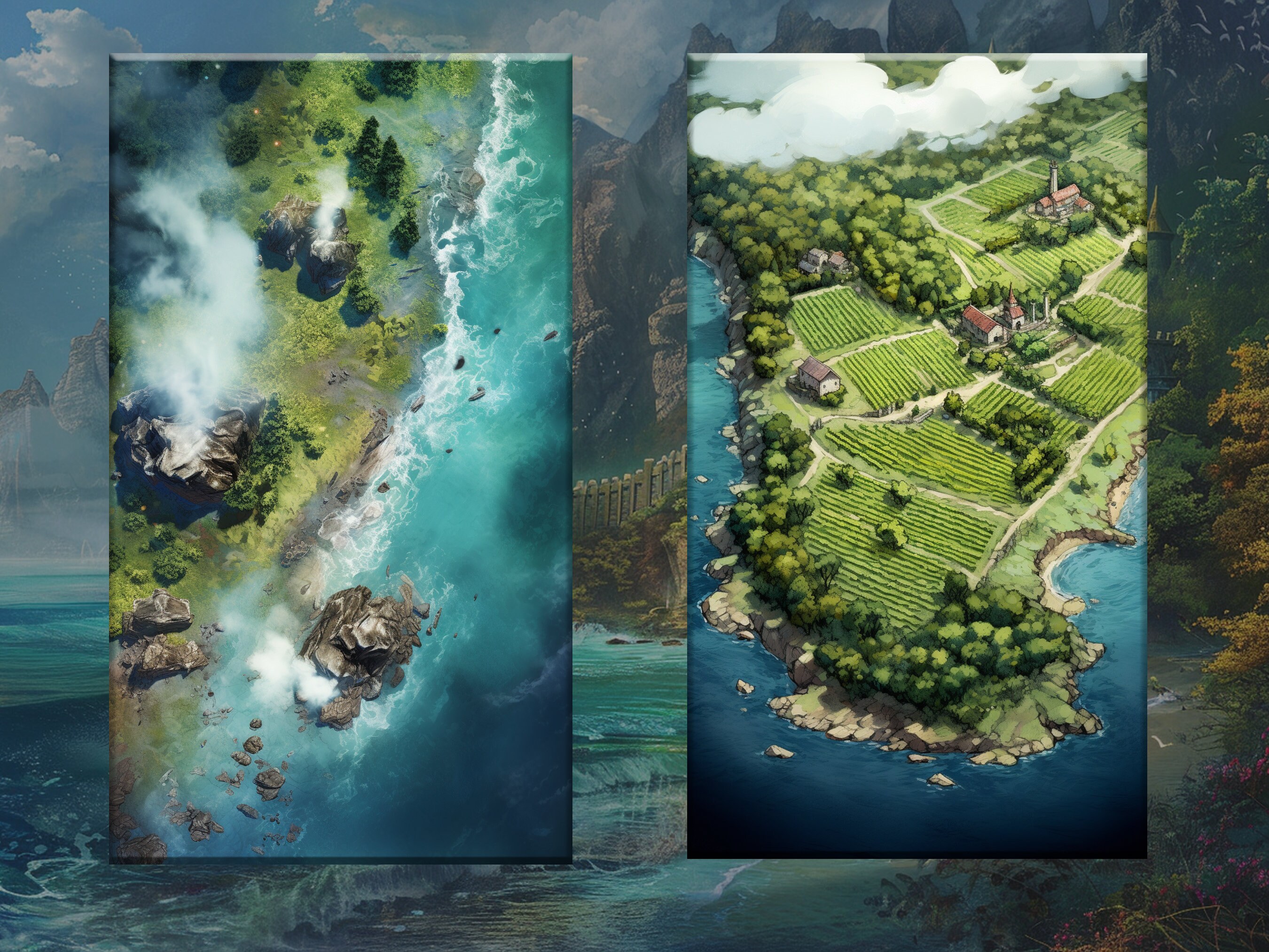 Dungeons and Dragons Battlemaps Digital RPG Maps Role Playing Printable ...