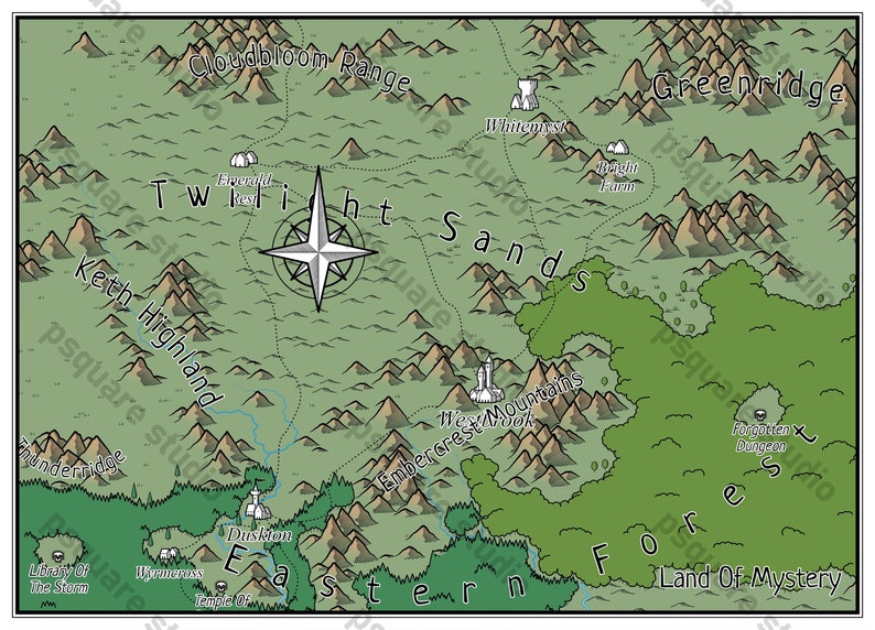 Fantasy Map Bundle, Fantasy World Map RPG TTRPG Pathfinder Dnd Maps ...