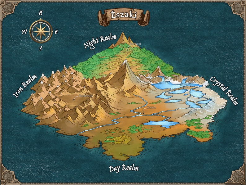 Custom Fantasy Map Commission for Writers, D&D, Dms, and More! - Etsy