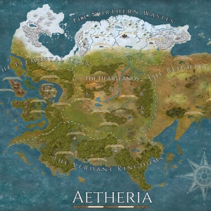 Custom Fantasy Map Commission for Writers, D&D, Dms, and More! - Etsy