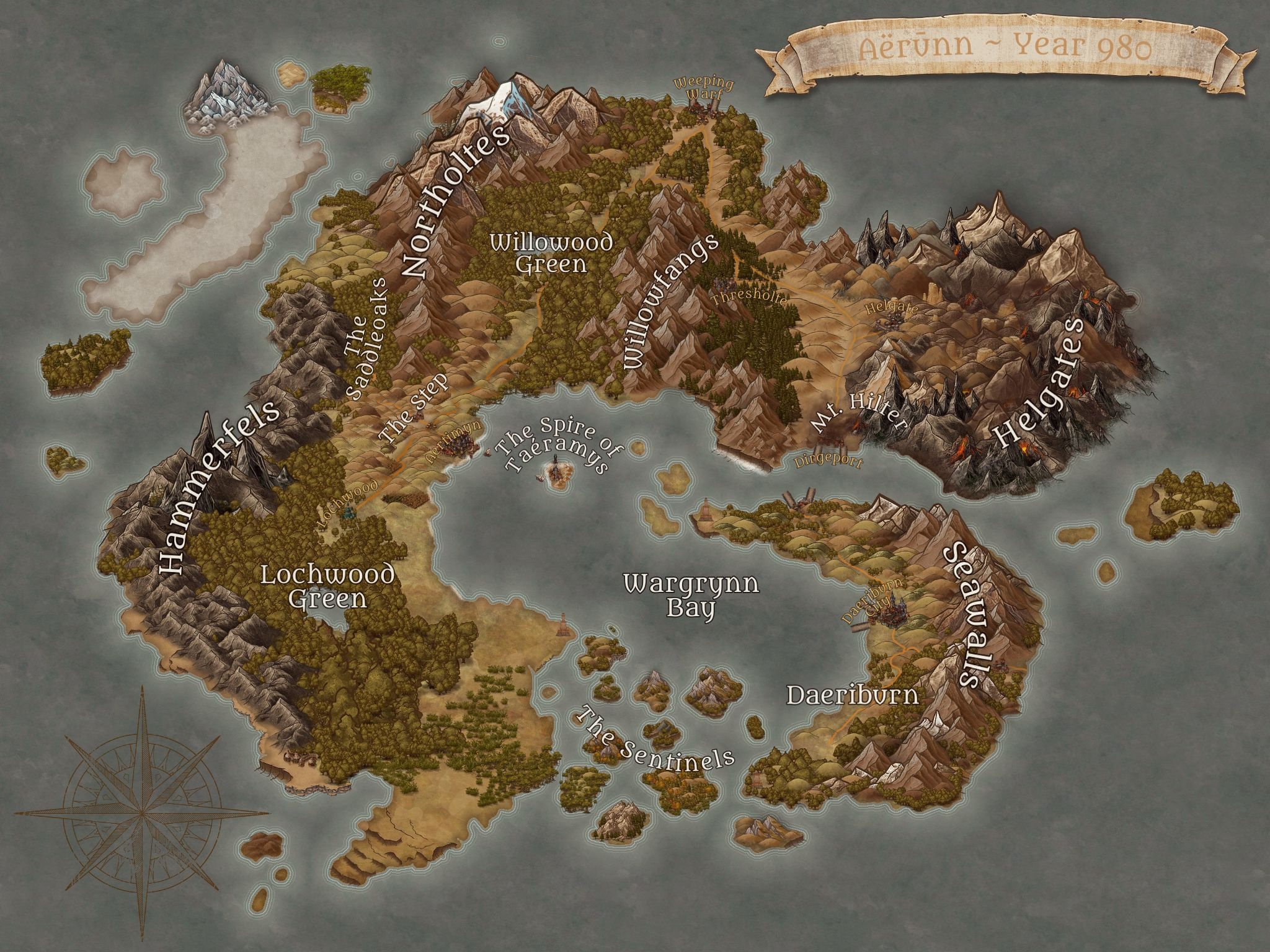 Custom Fantasy Map Commission for Writers, D&D, Dms, and More - Etsy