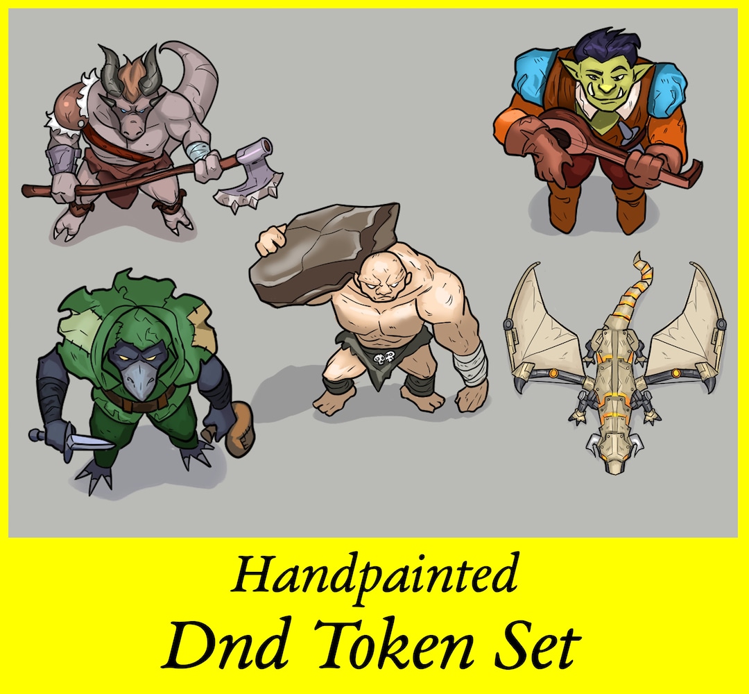 Dnd Tokens Pack| Printable Tokens for Dungeons & Dragons| Roll20| Dm Tools| Dungeon Master ...