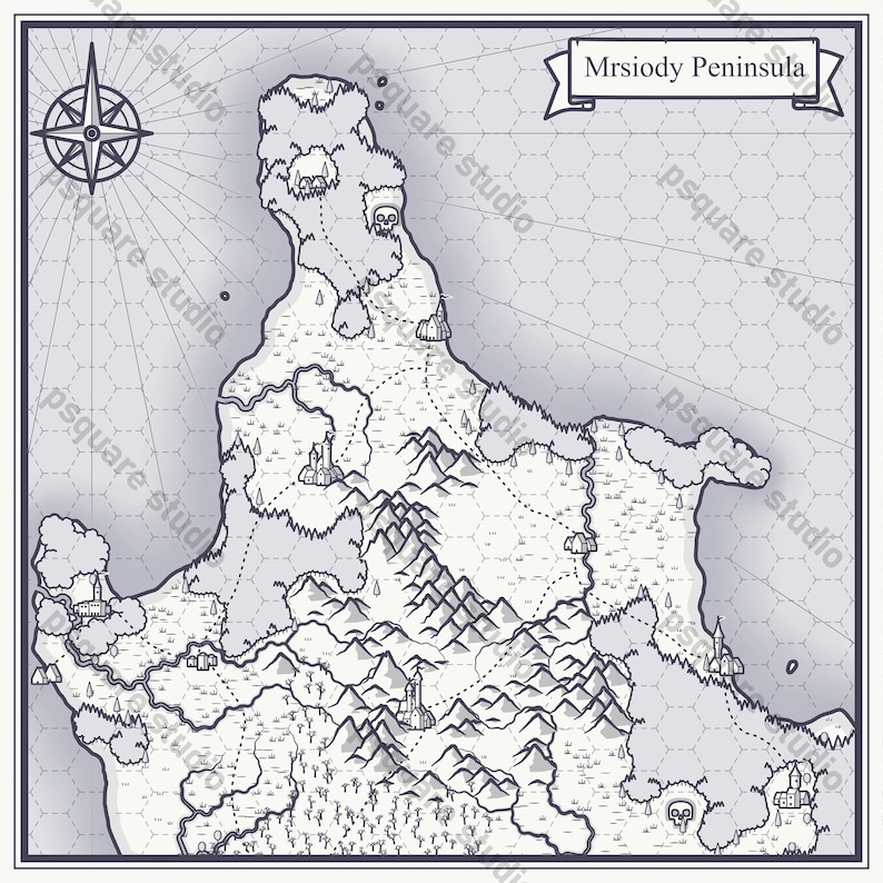 Fantasy Map Bundle, Fantasy World Map RPG TTRPG Pathfinder Dnd Maps ...
