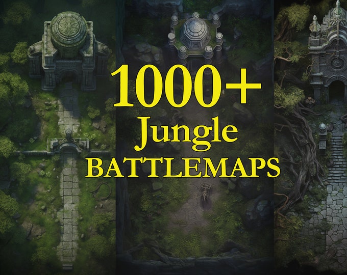 Dungeons and Dragons Battlemaps & Backgrounds Bundle | Digital RPG maps ...
