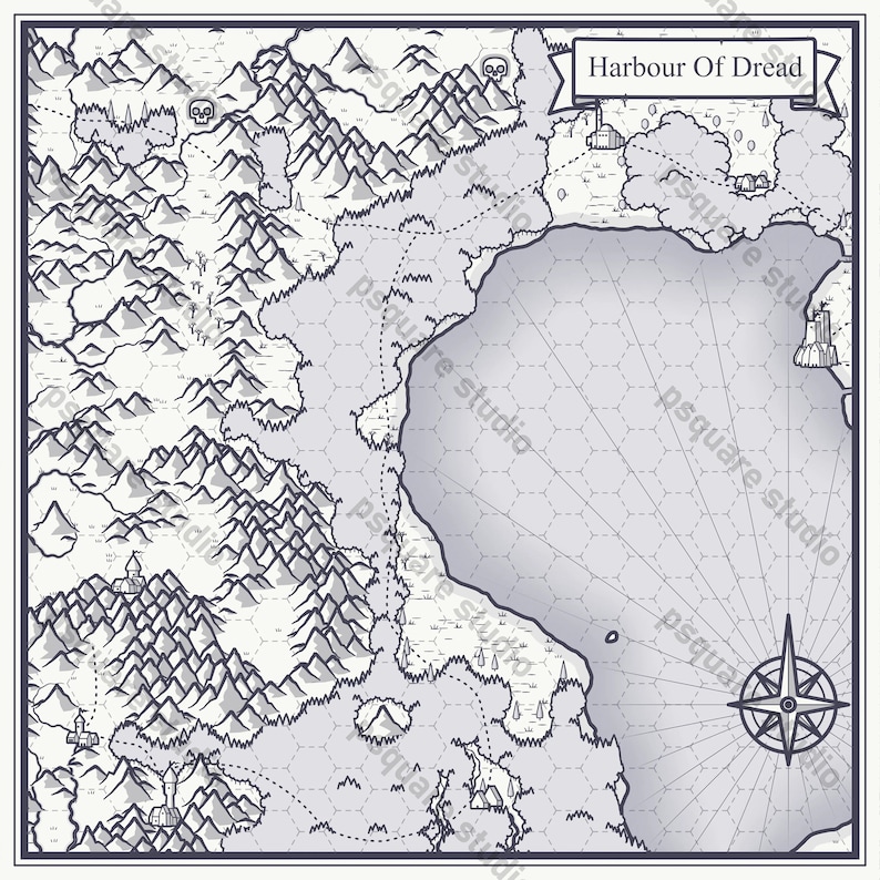 Fantasy Map Bundle, Fantasy World Map RPG TTRPG Pathfinder Dnd Maps ...