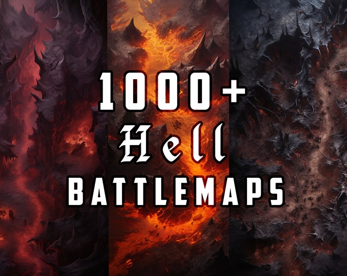 Dungeons and Dragons Battlemaps & Backgrounds Bundle | Digital RPG maps ...